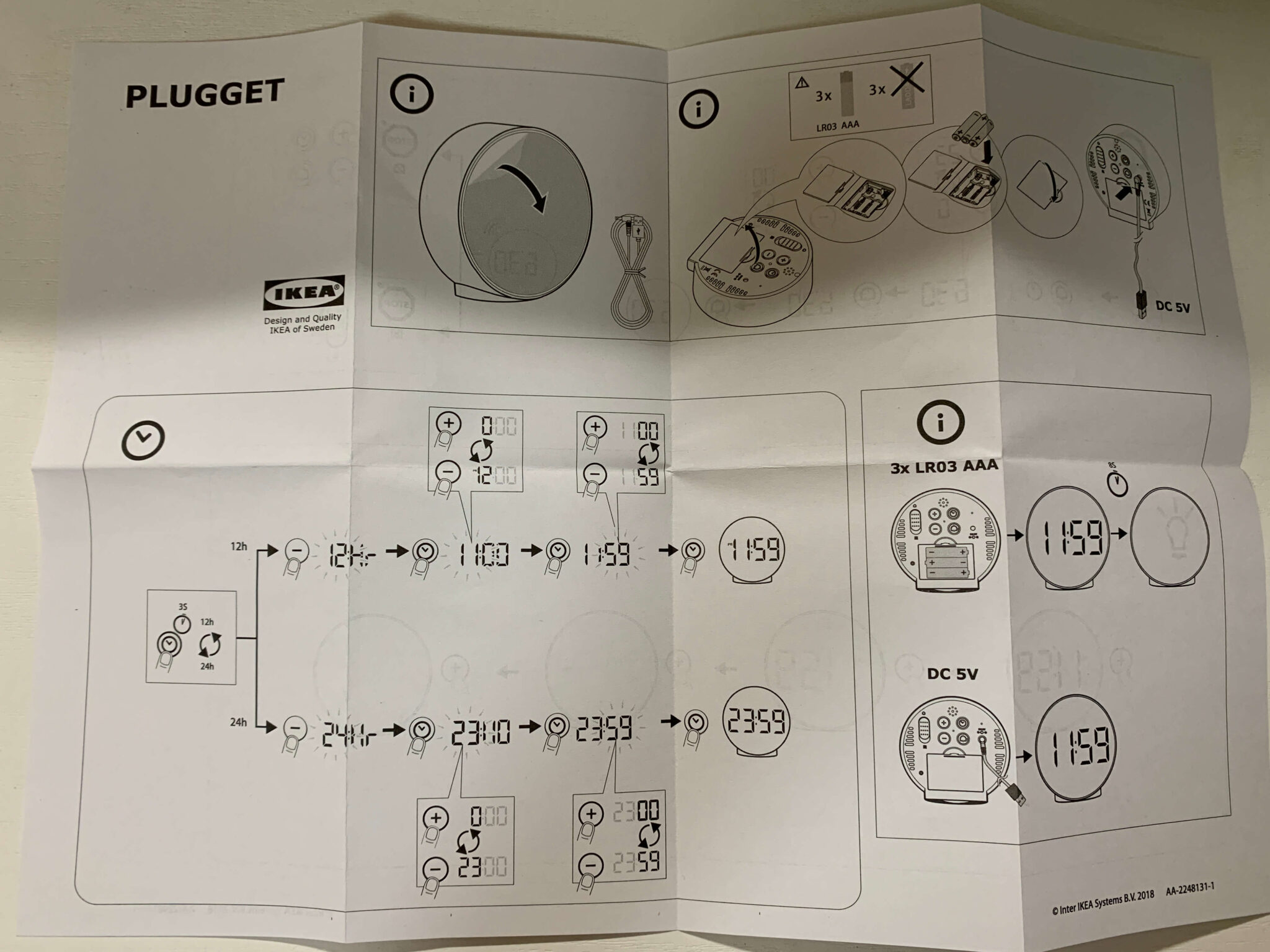 IKEAのアラーム時計「PLUGGET（プルゲット）」の設定方法 電池は何が必要？ | SAKURA BLOG